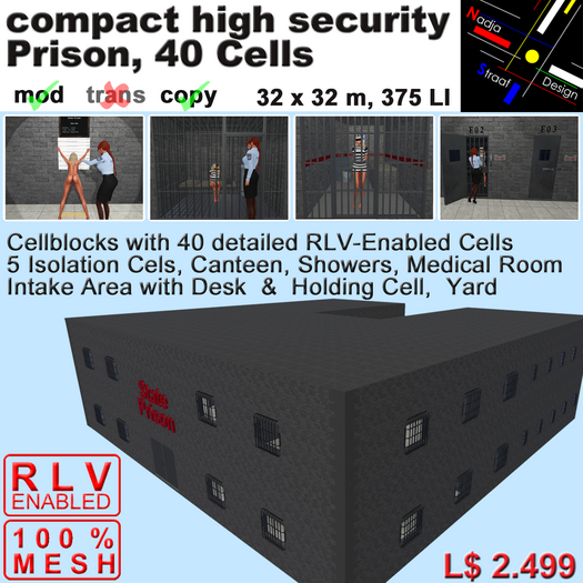 Second Life Marketplace - Compact Prison Building